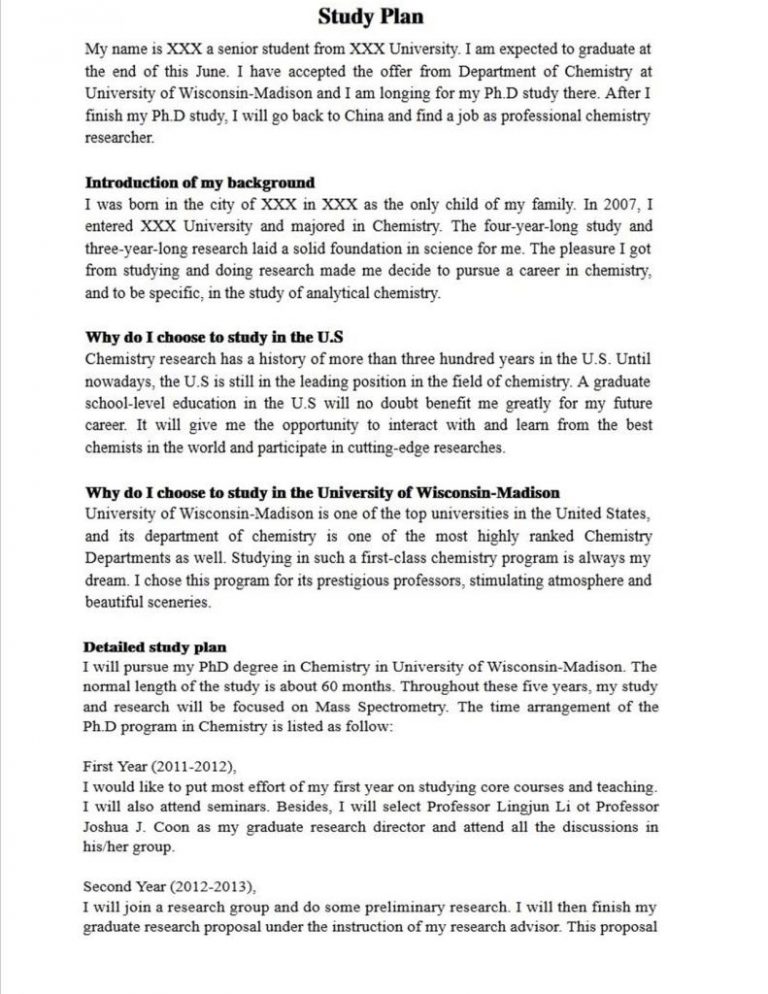 What Is A Study Plan Sample Study Plan What Is A Study Plan Sample Study Plan